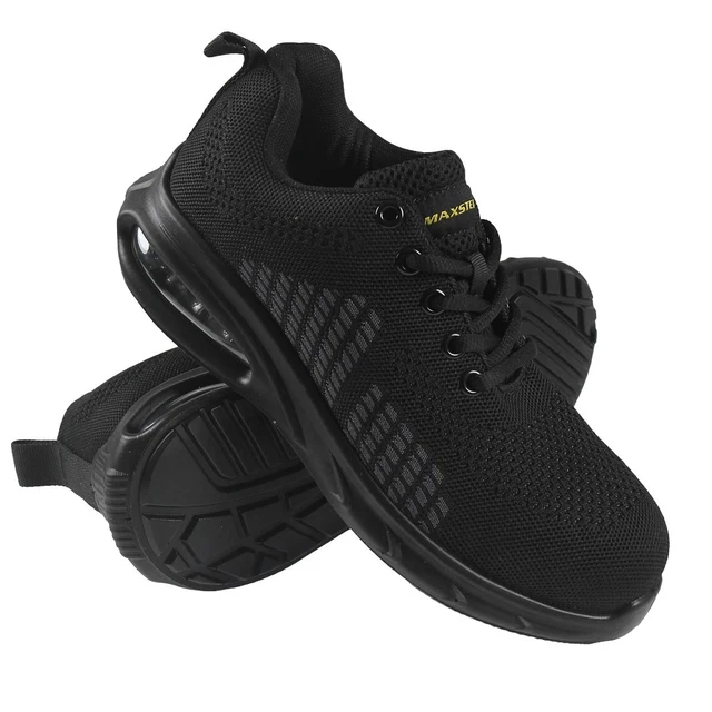 MENS LIGHTWEIGHT SAFETY Trainers Womens Steel Toe Cap Absorbing Shoes ...