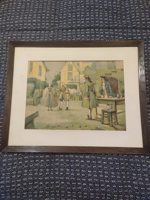 ANCIEN TABLEAU AQUARELLE HSC scene de genre authentifié bejot eugene au dos EUR 19,00 - PicClick FR