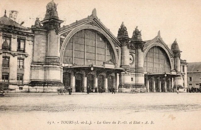 CPA TOURS LA Gare Du Po Et Etat A B EUR 7,00 - PicClick FR