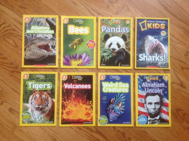 8 BOOK LOT NATIONAL GEOGRAPHIC KIDS Level 2 Readers SCIENCE & HISTORY ...
