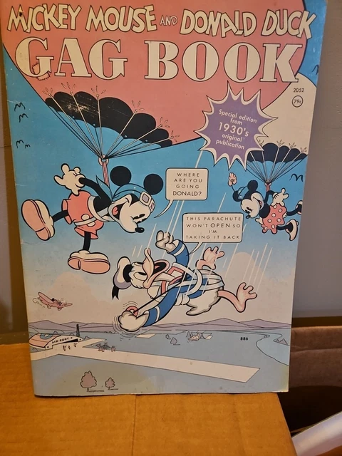 VINTAGE MICKEY MOUSE and Donald Duck Gag Book WHITMAN PUBLISHING $19.95 ...