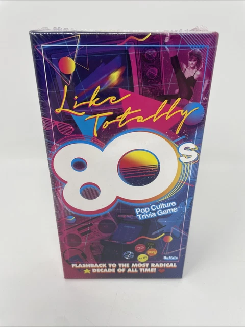 LIKE TOTALLY 80'S Pop Culture Flashback Trivia Questions NEW Sealed ...