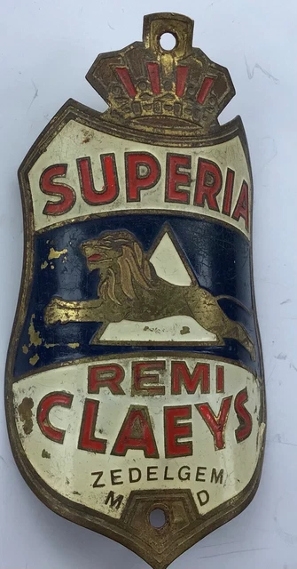 ANCIENNE PLAQUE DE Vélo Superia Rémi Claeys Zedelgem Md Lion Old ...