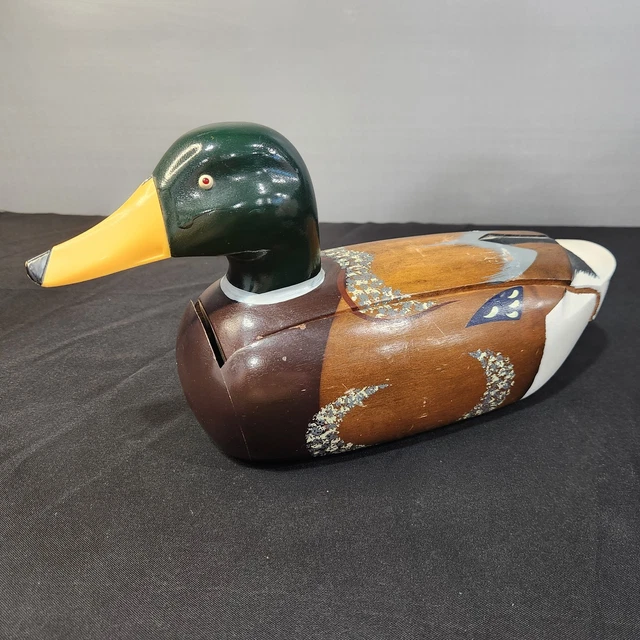 TELEMANIA WOODEN MALLARD Duck Landline Phone Vintage Retro UNTESTED £71 ...