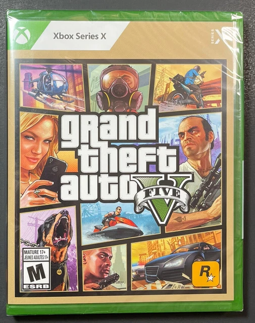 GRAND THEFT AUTO V GTA 5 Xbox Series X video game!! BRAND NEW!! Factory ...