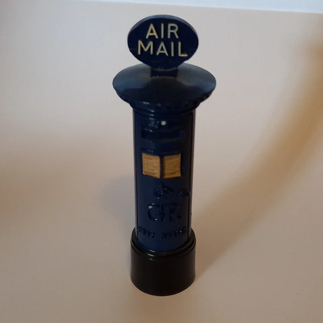 CHARMING MINIATURE, ROYAL Mail Pillar Box, Airmail Design..ideal For ...