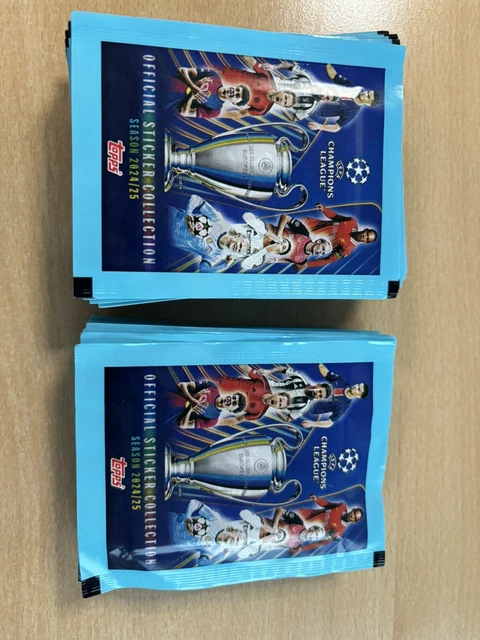 TOPPS UEFA CHAMPIONS League 2024/25 Sticker Packs X50 £40.00 - PicClick UK