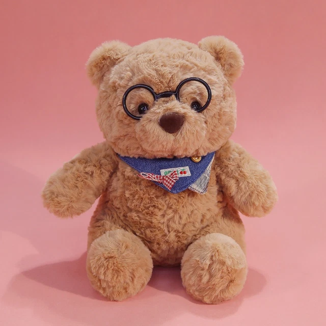 BEAR PLUSH TOY With Cheered Apron And Eyeglass Decor For Kids And $28. ...