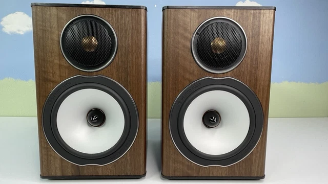 MONITOR AUDIO BRONZE BX1 Speakers Walnut Finish £30.03 - PicClick UK