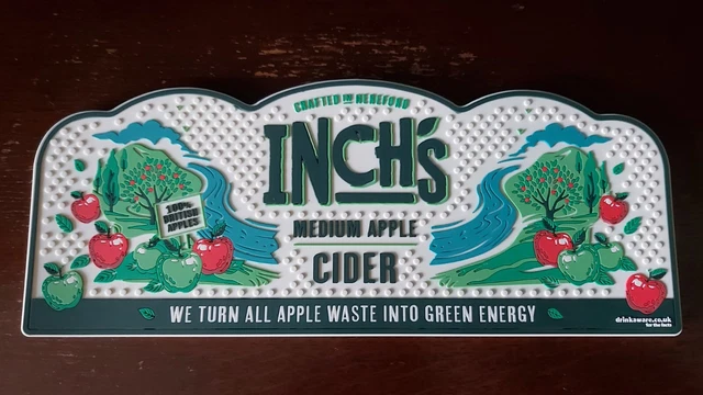 INCH'S CIDER RUBBER Bar Runner Mat Home Bar Pub Mancave Ladies Lair £9. ...