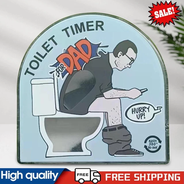 RESTROOM CLOCK HOURGLASS 5 Minutes Toilet Sand Timer Manage Time Gift ...