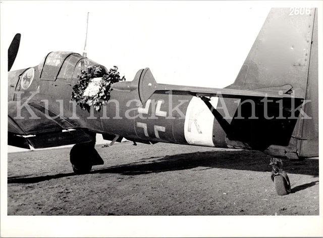 A746 FOTO WEHRMACHT Archiv Repro Luftwaffe Flugzeug Ju87 Stuka rkt ...