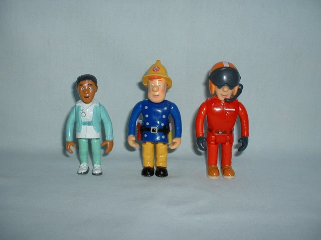 FIREMAN SAM SET Of Action Figures Toys CBEEBIES/BBC/TOM THOMAS/NURSE ...