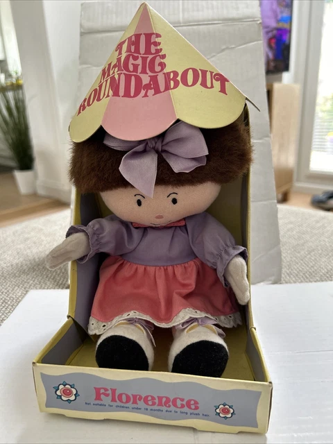 MAGIC ROUNDABOUT FLORENCE Soft Toy Doll Plush 1993 in Original Box £24. ...