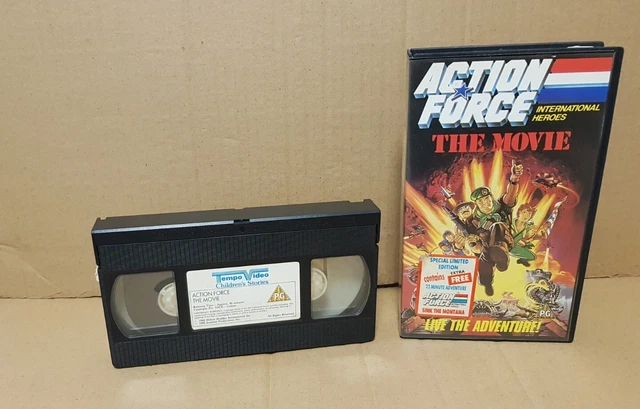 ACTION FORCE- THE Movie / Vhs Film 1988/ Tempo Video/ Ex-Rental ...