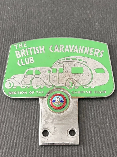 BRITISH CARAVANNERS CLUB Caravan Camping Car Enamel Badge Emblem £72.00 ...