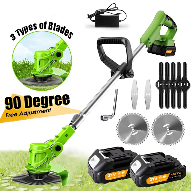 ELECTRIC CORDLESS GRASS String Trimmer Lawn Edger Weed Cutter Machine W ...