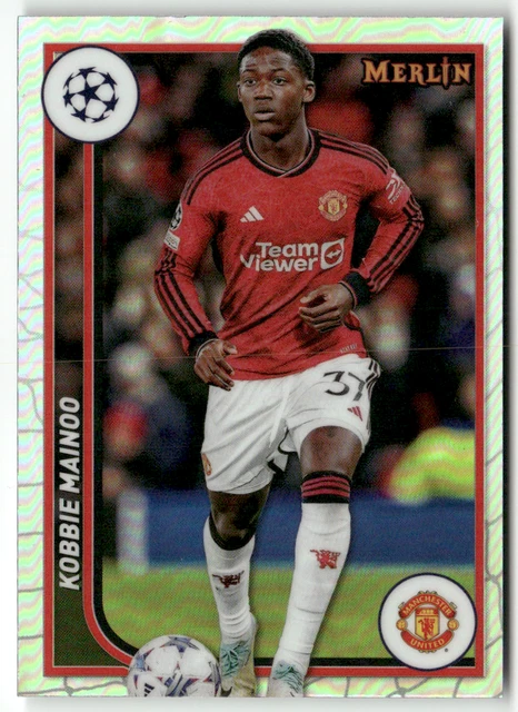 TOPPS MERLIN 2024 Champions League N º 78 Kobbie Mainoo Refractor EUR 2 ...
