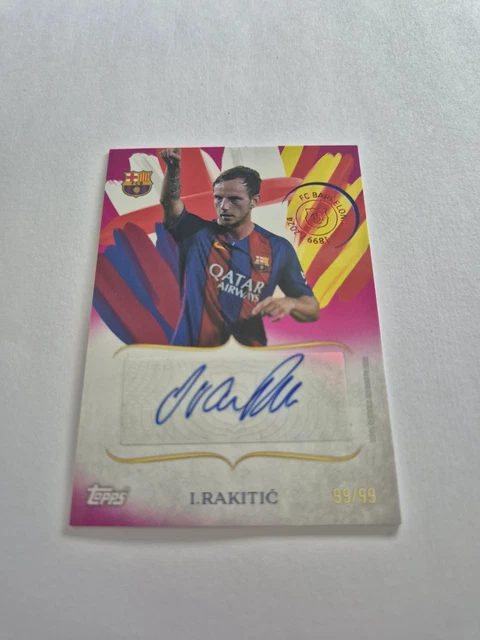 TOPPS FC BARCELONA 125 Years 2024/25 - Ivan Rakitic /99 Auto ...