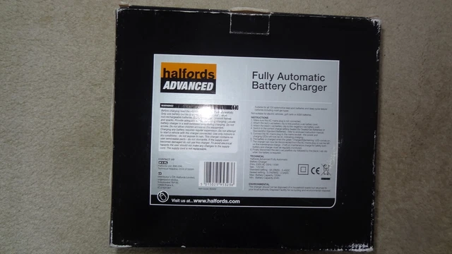 HALFORDS ADVANCED FULLY Automatic Battery Charger - VGC £21.52 - PicClick UK