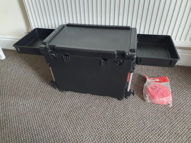 SHAKESPEARE TEAM/GALAXY SEAT Box With Adjustable Legs Mud Feet & 2 Side ...