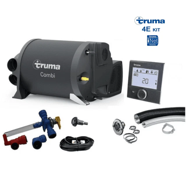 TRUMA COMBI 4 E Full Kit Space & Water Heater Gas/Electric Camping ...