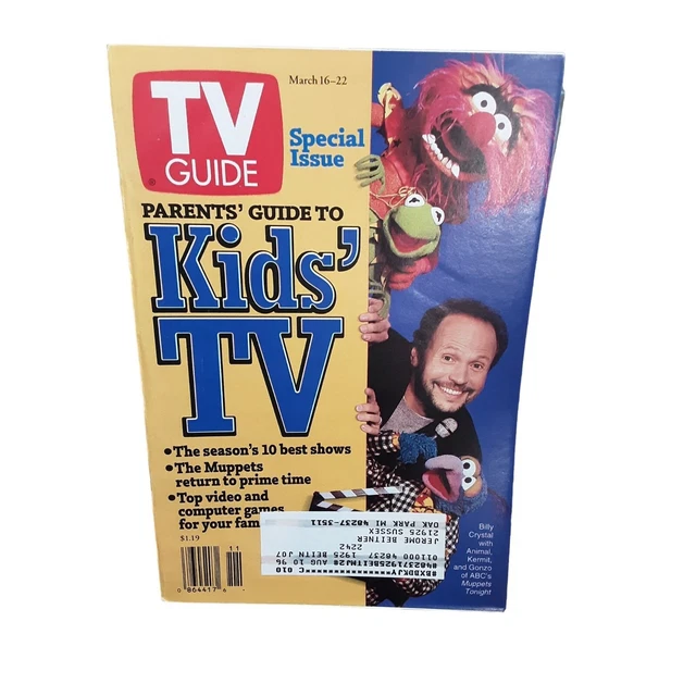 TV GUIDE MARCH 1996 Billy Crystal Kids TV Detroit Edition £7.12 ...