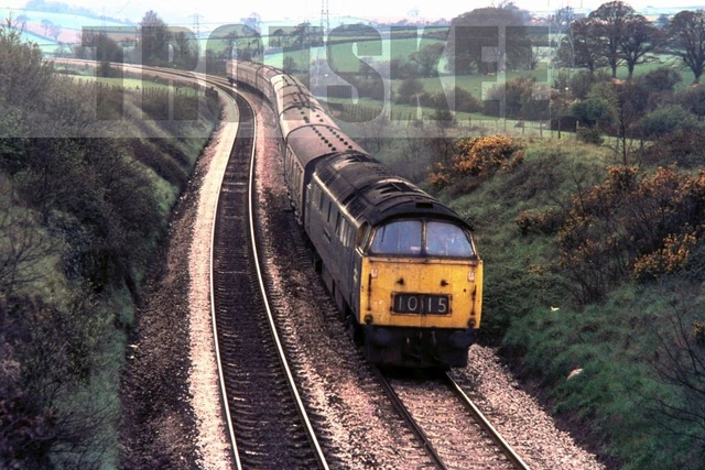 35MM SLIDE BR British Railways Diesel Loco Class 52 D1015 Dainton 1976 ...