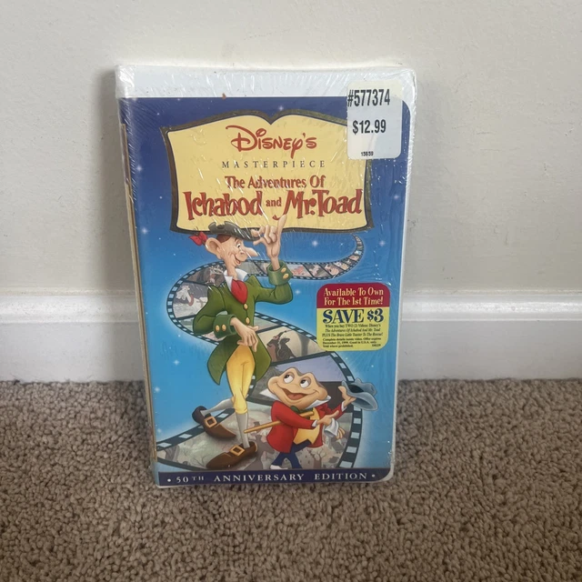 THE ADVENTURES OF Ichabod And Mr. Toad (Vhs, 1999) Disney Masterpiece ...