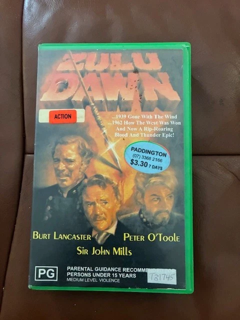 ZULU DAWN VHS Burt Lancaster Peter O'Toole PAL £10.49 - PicClick UK