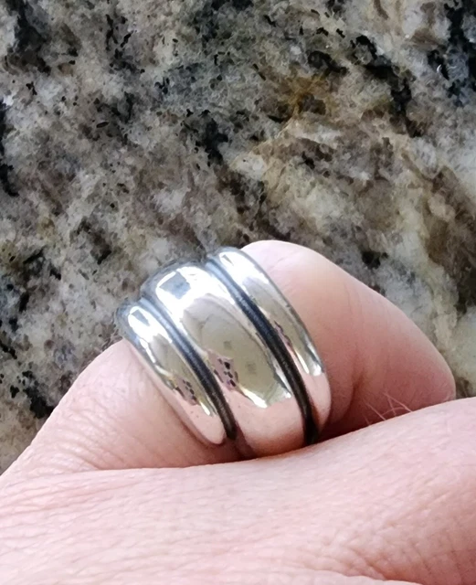 RETIRED JAMES AVERY WIDE Triple Wrap Around Dome Ring Good Condition ...