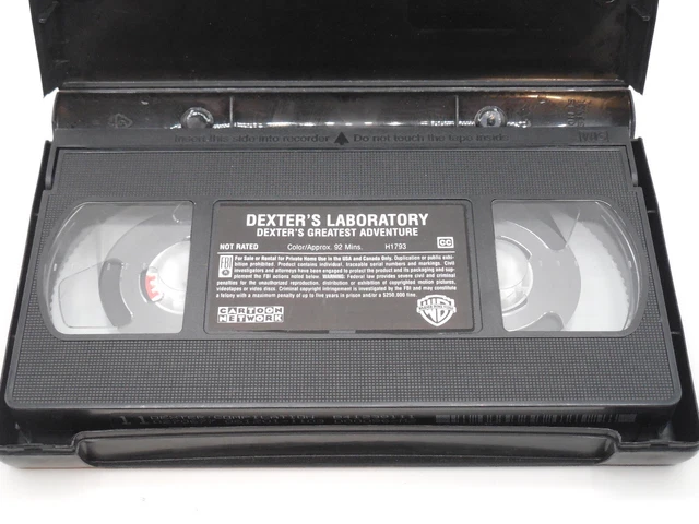 DEXTERS LABORATORY GREATEST Adventures VHS Cartoon Network 2001 8 ...