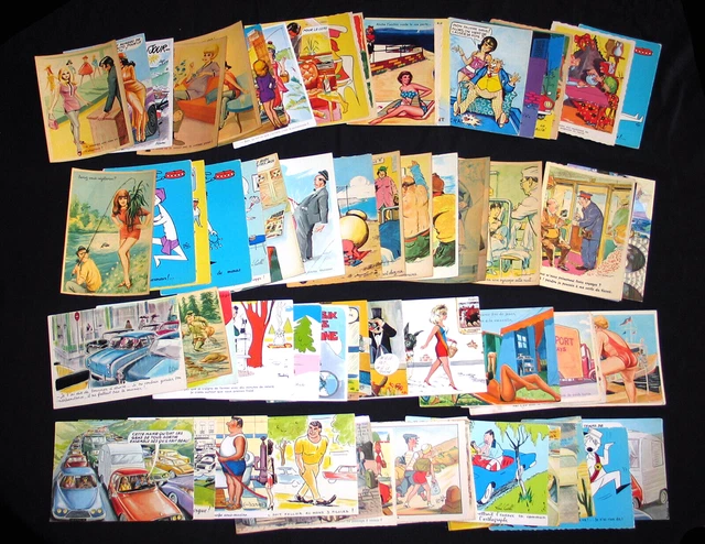 77 CPSM CP Humour Pin-Up Illustrateur Hoviv Tetsu Carriere Biz Verrier ...