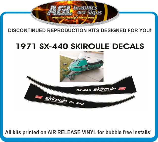1971 SKIROULE SX-440 Reproduction Decal Set Coleman $89.99 - PicClick CA