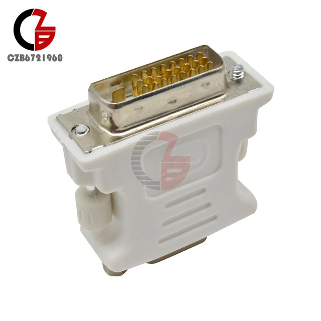 15 PIN VGA Buchse auf 24+1 Pin DVI-D Stecker Adapter Video Konverter ...