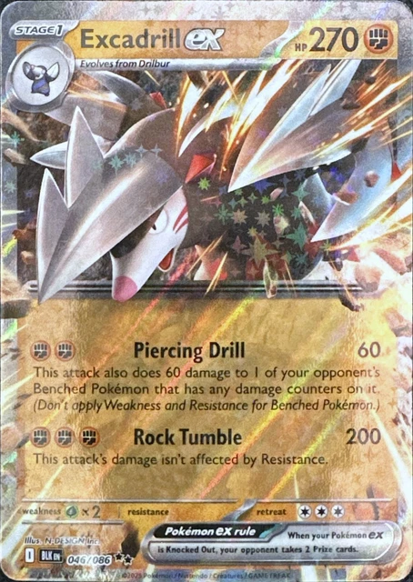 POKEMON TCG EXCADRILL ex 046/086 SV: Black Bolt Double Rare £2.66 ...