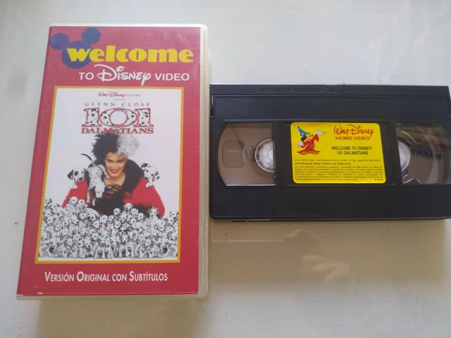 101 DALMATIANS GLENN Close WALT DISNEY - VHS Movie Tape Vo English ...