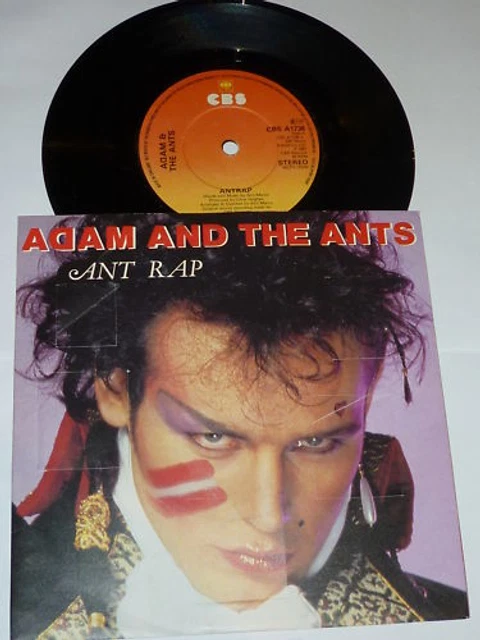 ADAM & THE ANTS - Ant Rap - 1981 UK 7" 2-track 7" Vinyl with "ADVENT ...