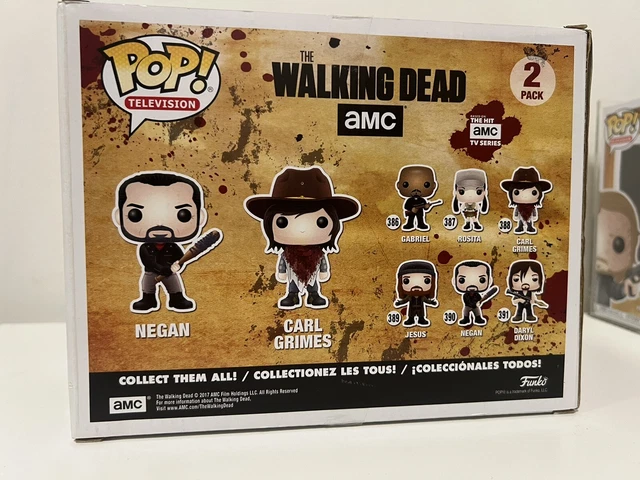 POP TWD THE Walking Dead Negan & Carl Grimes TWIN PACK | Funko POP ...