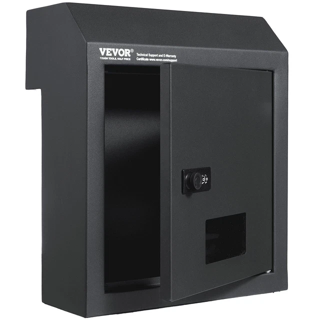 VEVOR THROUGH THE Door Key Drop Box, Heavy Duty Steel Through the Door ...