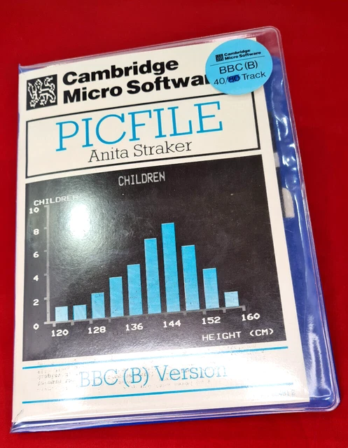 PICFILE DISC & Guide for Acorn BBC B by Anita Straker CMS 40T 1984 $44.62 - PicClick AU