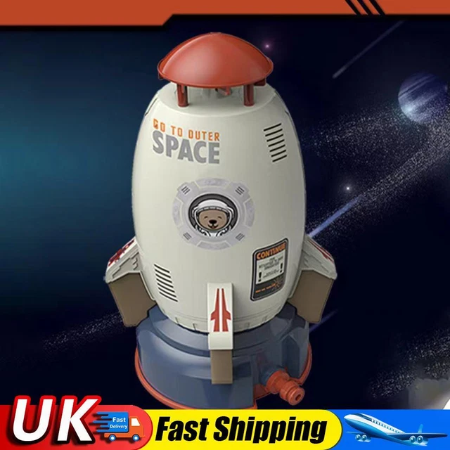 ROCKET LAUNCHER PLASTIC Space Rocket Jet Sprinkler for Child Kids ...