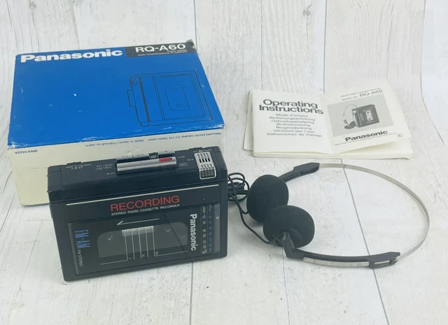 PANASONIC WALKMAN CASSETTE player recorder RQ-A60 80's - working ...