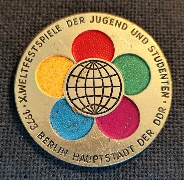 ABZEICHEN DDR: WELTFESTSPIELE der Jugend und Studenten Berlin 1973 FDJ ...