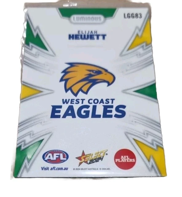 2024 AFL FOOTY Stars Kmart Luminous Green & Gold Thunderbolt Elijah Hewett LGG83 $10.00 ...