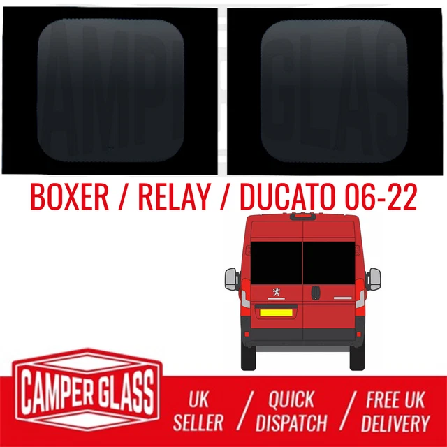 PEUGEOT BOXER CITROEN Relay Fiat Ducato Rear Twin Barn Door Windows ...