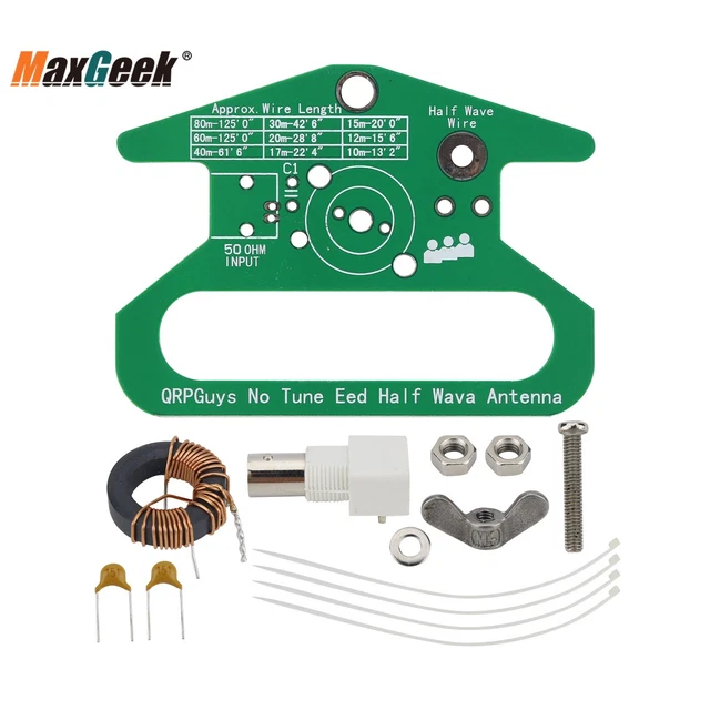 PORTABLE NO TUNE End Fed Half Wave Antenna EFHW Kit Unassembled For ...