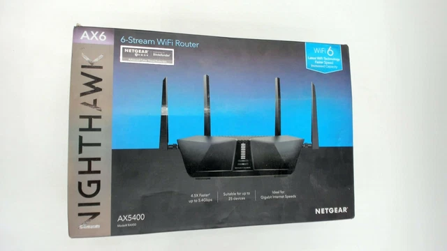 NETGEAR NIGHTHAWK 6-STREAM AX5400 WiFi 6 Router (RAX50) - AX5400 Dual ...