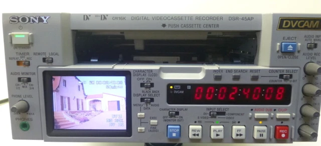 MAGNÉTOSCOPE LECTEUR RECORDER BROADCAST SONY DSR-45P DVCAM - DV ...