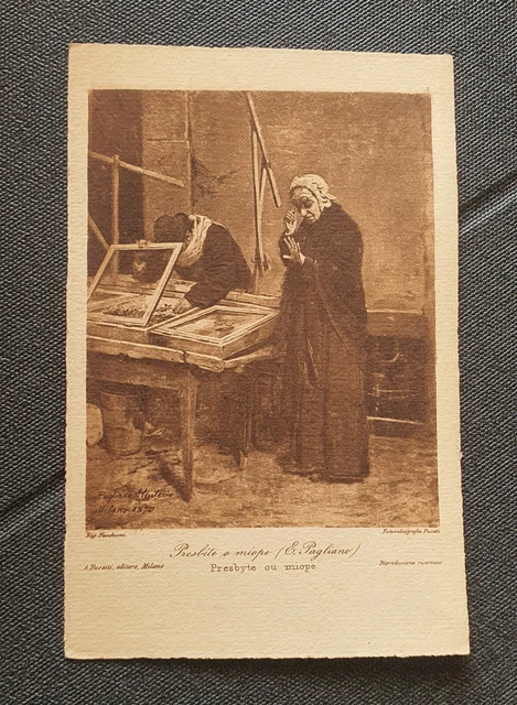 CARTOLINA E. PAGLIANO Presbite Miope 1901 D'epoca Fusetti Pacchioni EUR ...